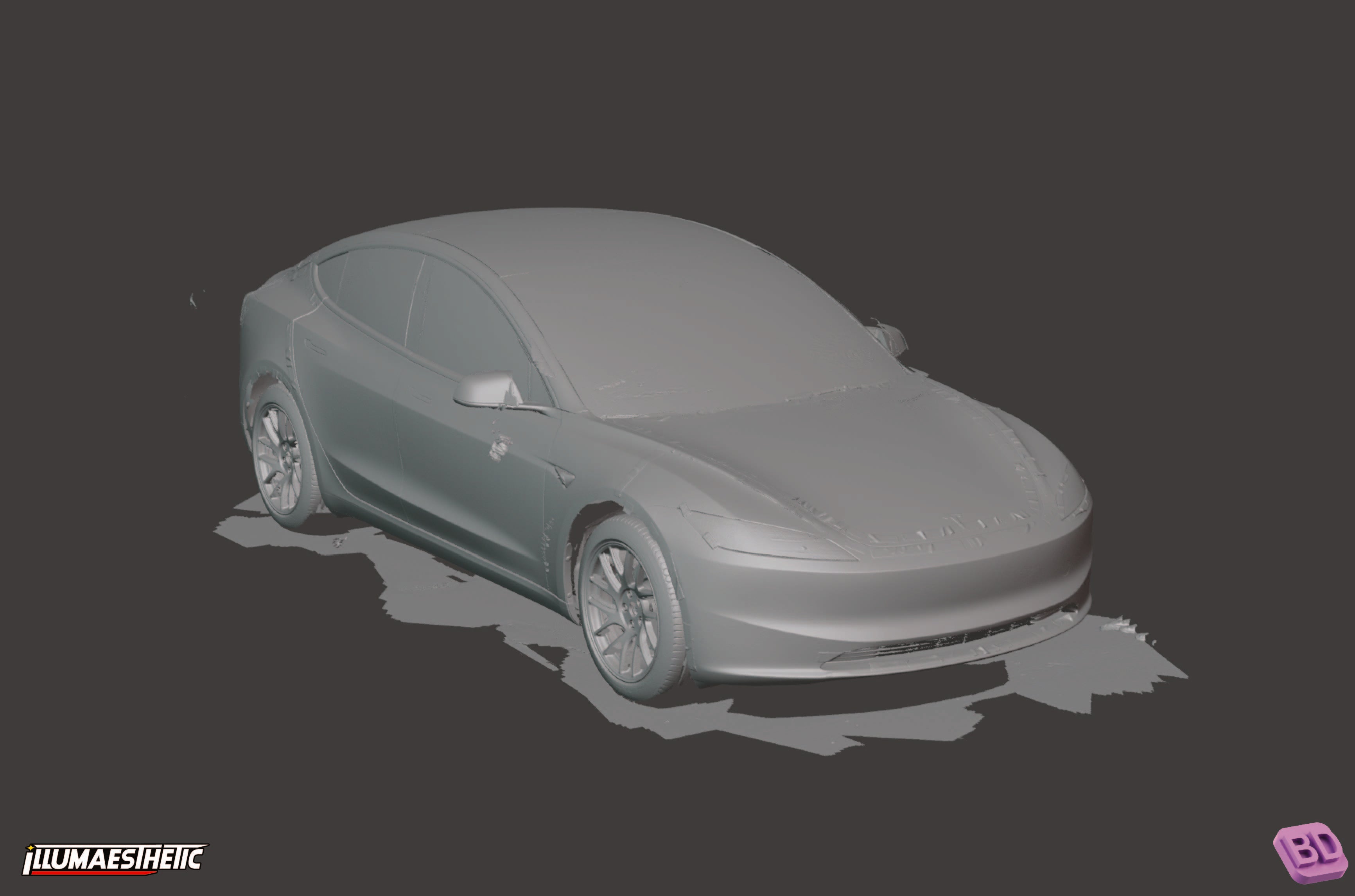 Tesla Model 3 (Highland) 3D Scan (2024+) – Illumaesthetic
