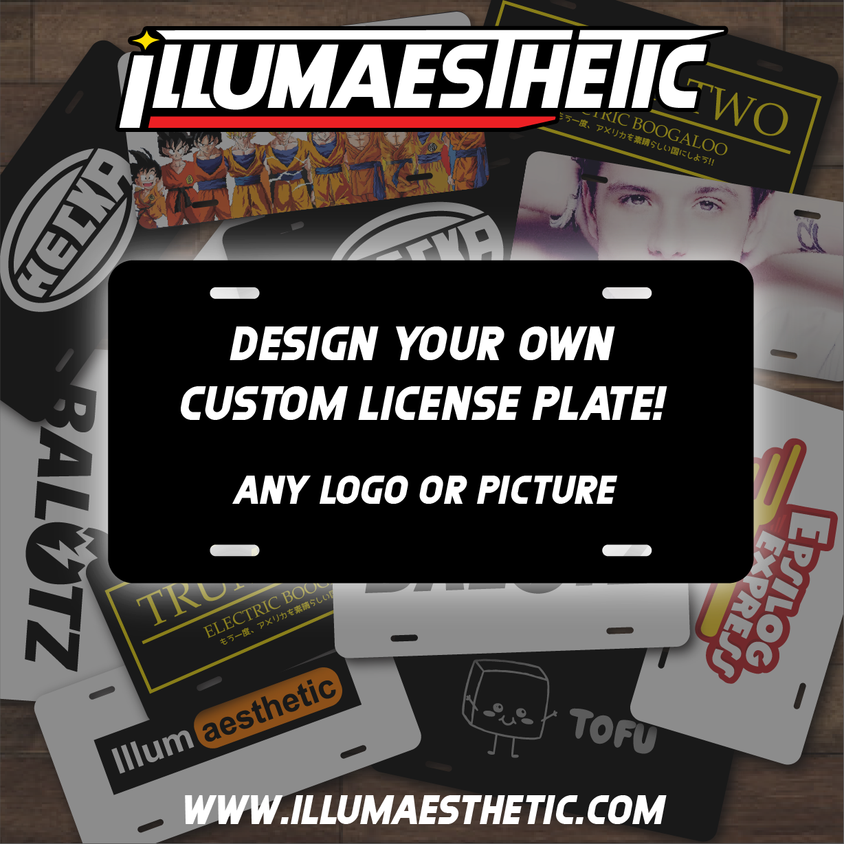 Design Your Own Custom Display License Plate – Illumaesthetic