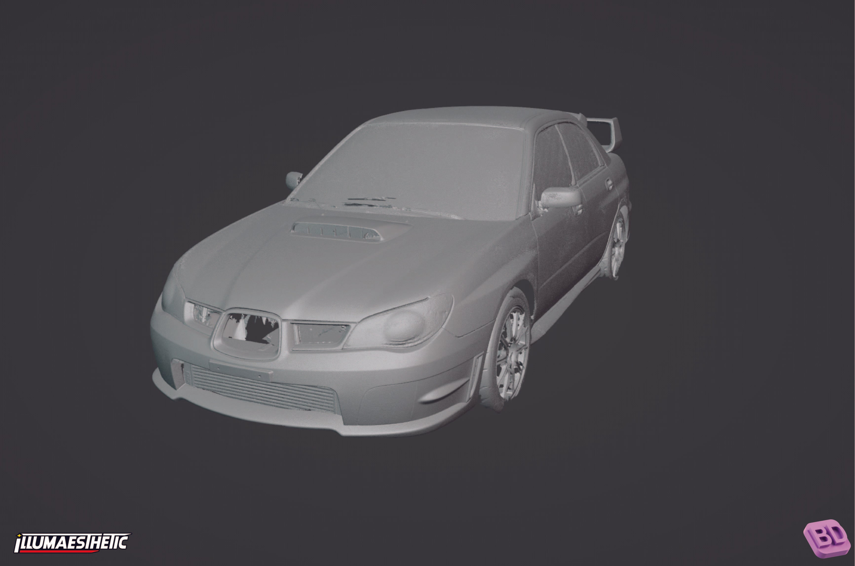 Subaru Impreza WRX STI Hawkeye (GD) 3D Scan (2006-2007) – Illumaesthetic